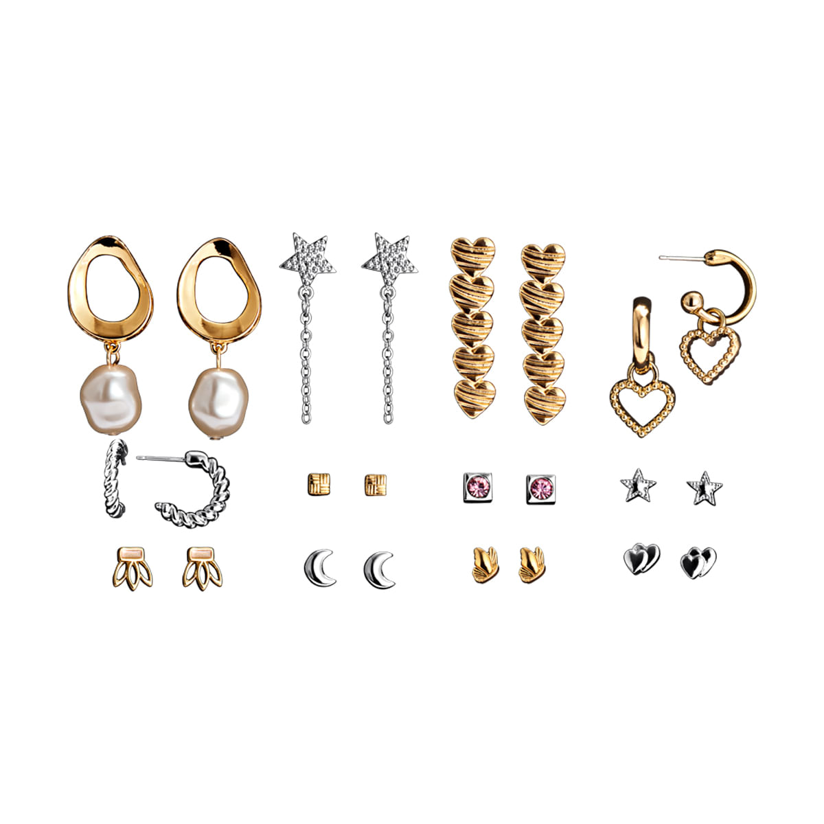 Aretes de moda Bling Love para Mujer | Cyzone - Cyzone Perú