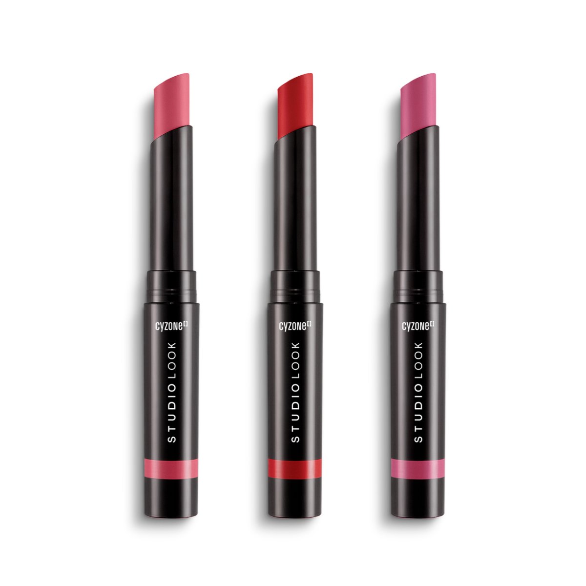 Set de 3 labiales en barra mate Studio Look | Cyzone - Cyzone Perú